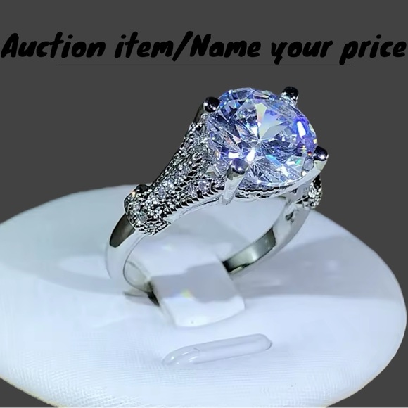 Exclusively Fancy | Jewelry | Auction 925 Sterling Silver Large Round ...